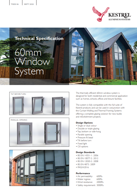 70mm Window System Datasheet Brochure | Specification Building Product ...